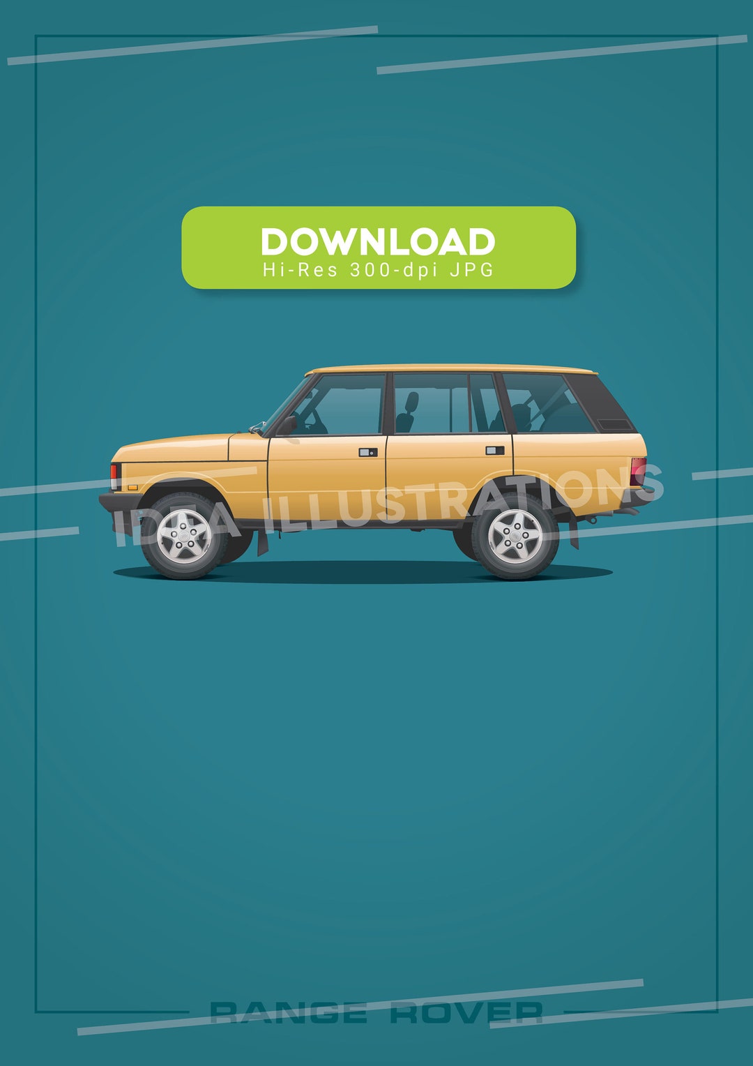 Range Rover Illustration - Etsy