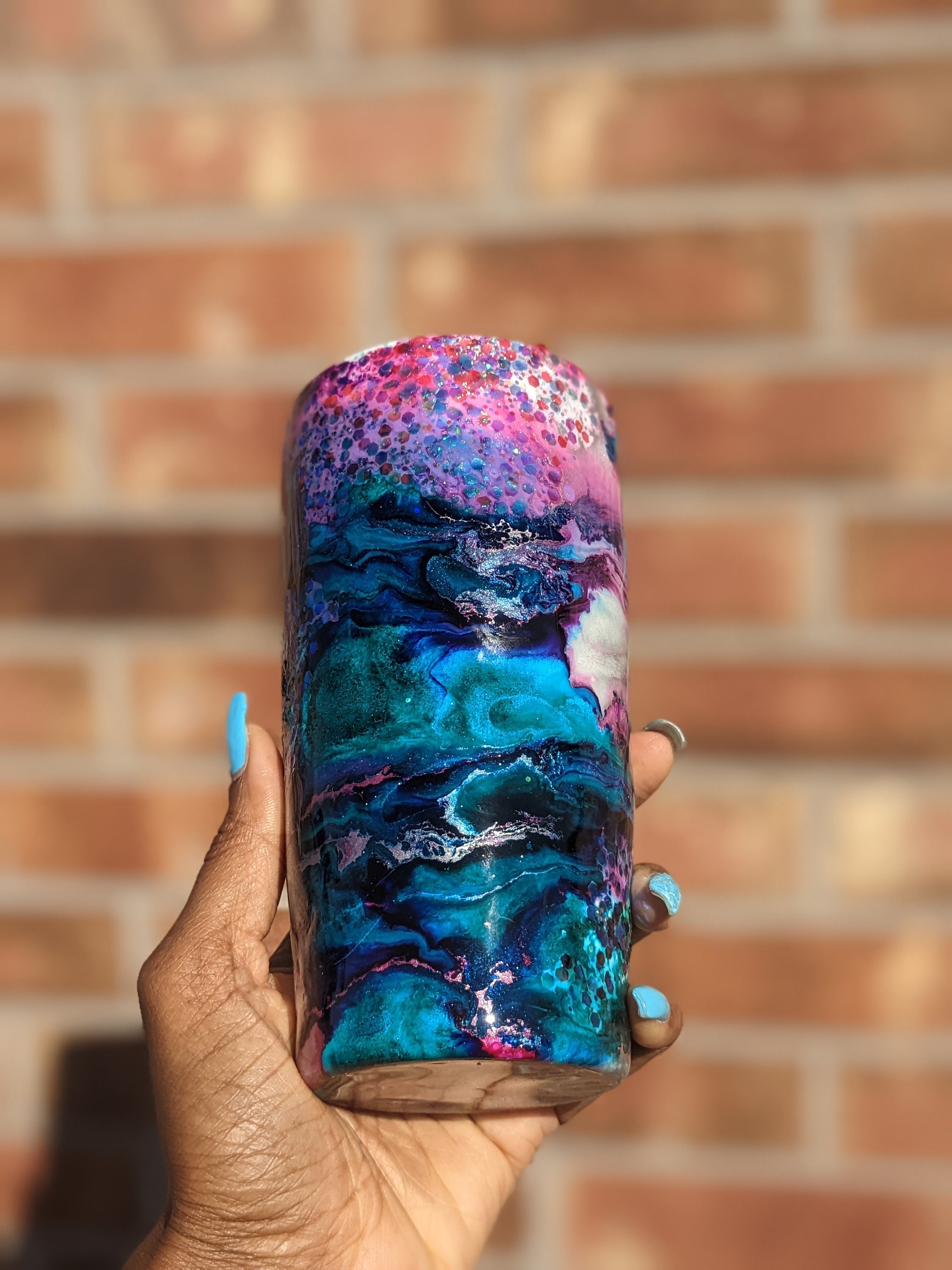 Alcohol Ink Swirl Tumbler 20oz Ready to Ship FREE SHIPPING - Etsy