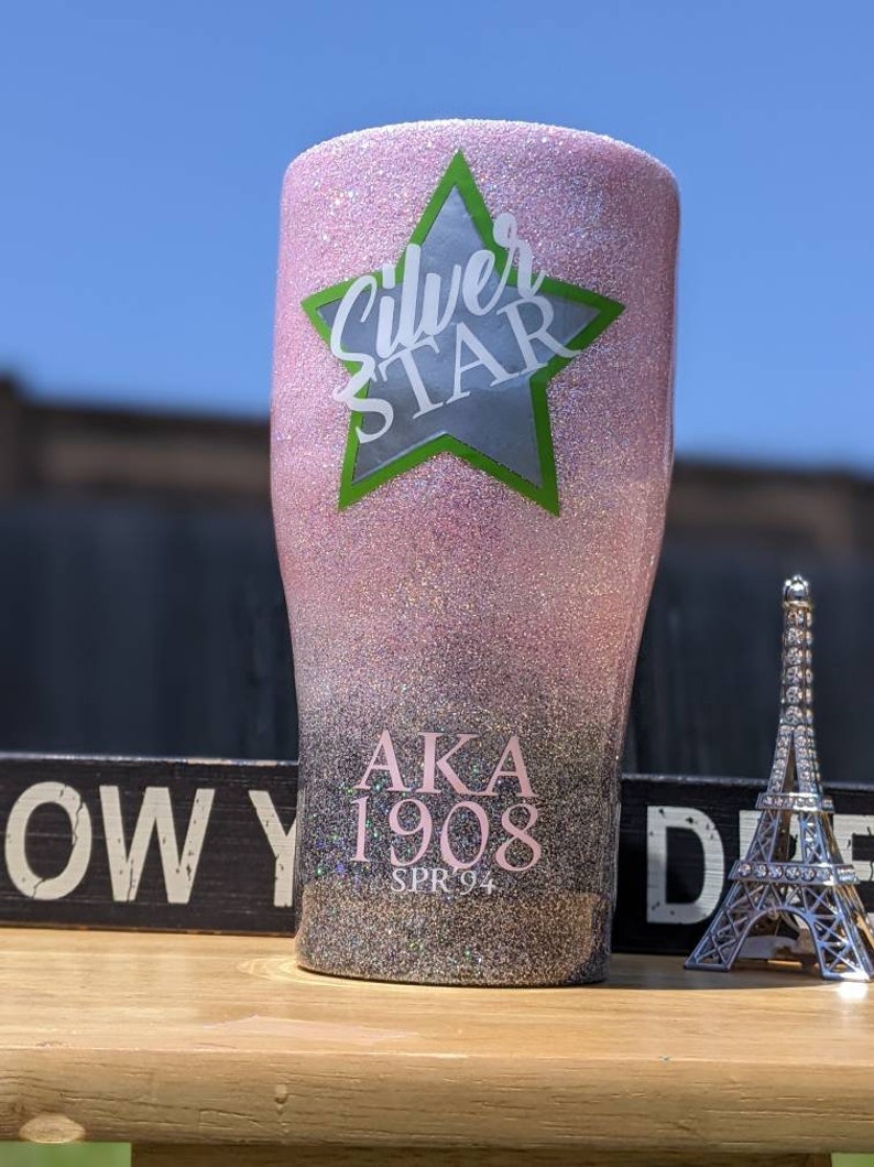 AKA Alpha Kappa Alpha Inspired Silver Star - Etsy