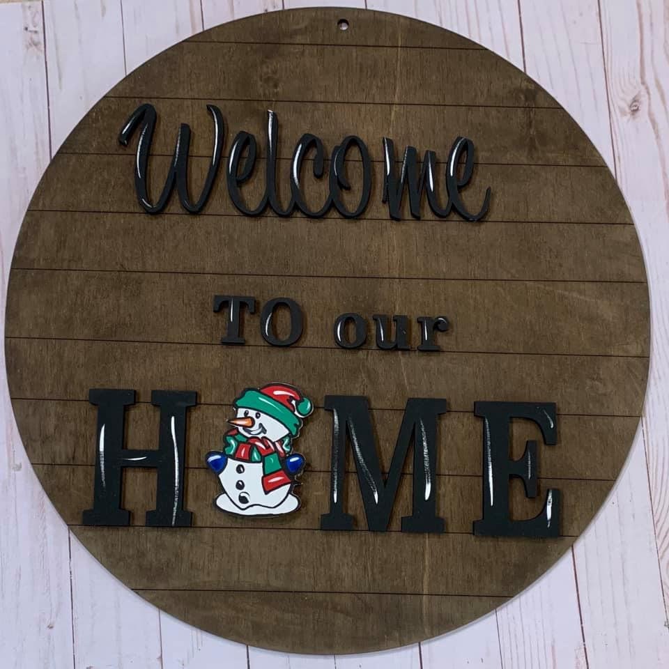 Seasonal Welcome Home Sign - Etsy