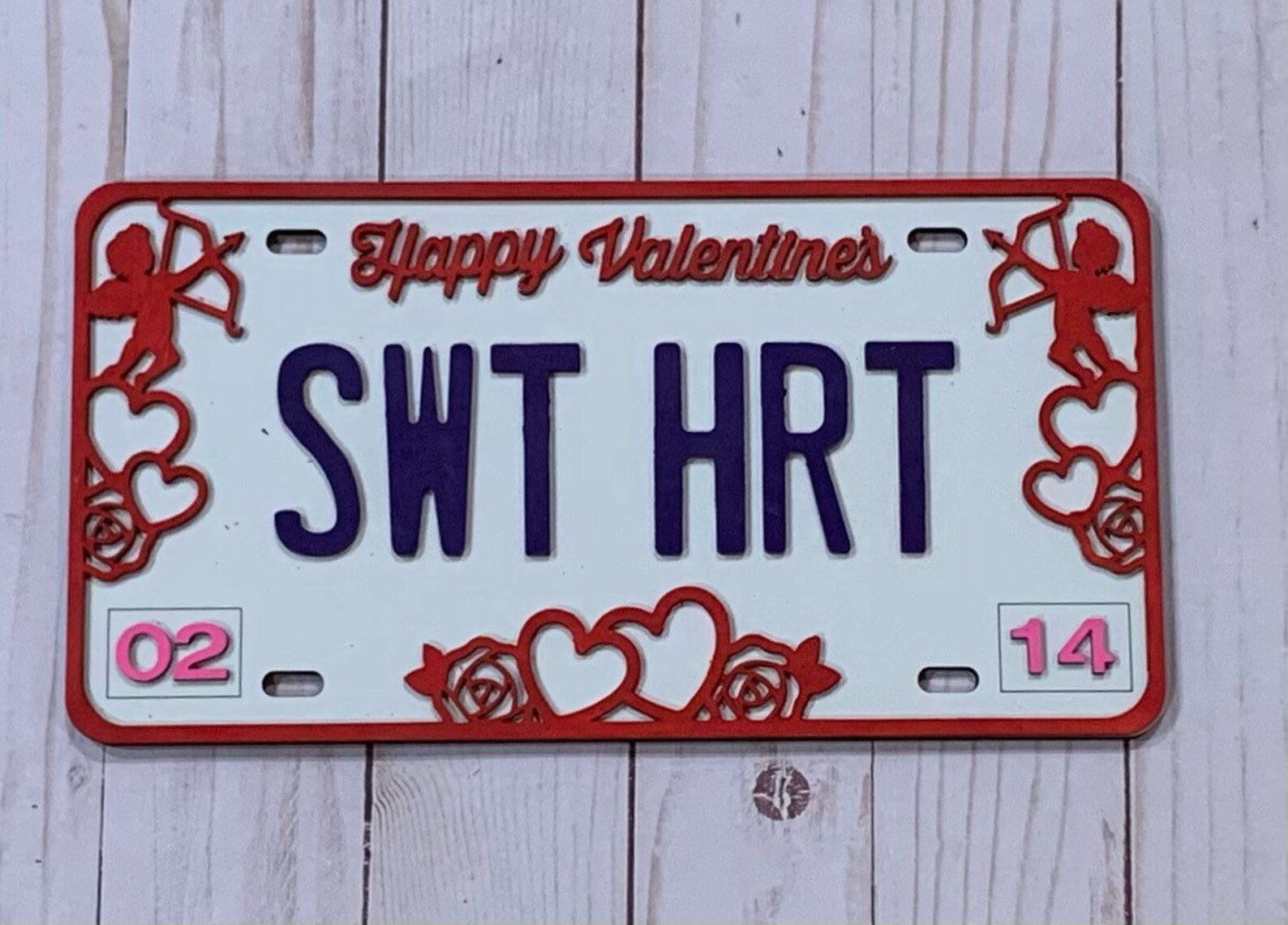 Valentines Gift License Plate Decor - Etsy