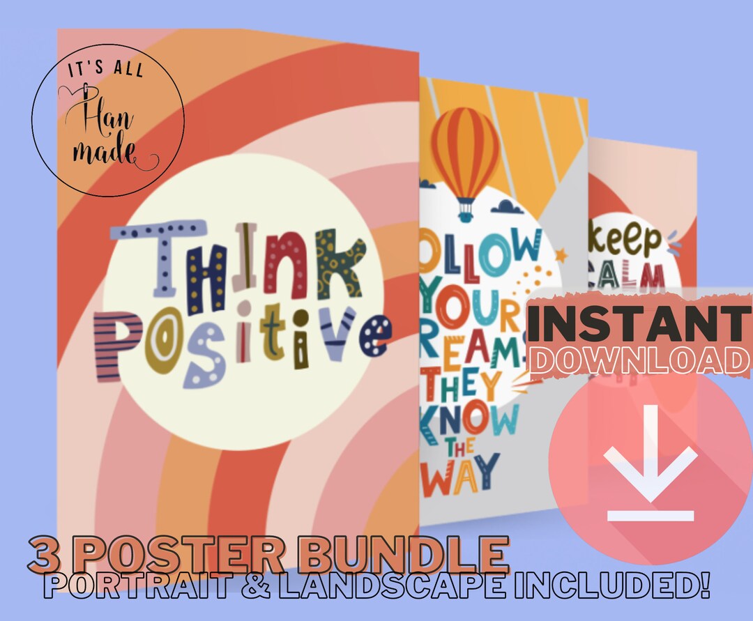Positive Affirmations Poster Classroom Decor Bundle Gallery - Etsy