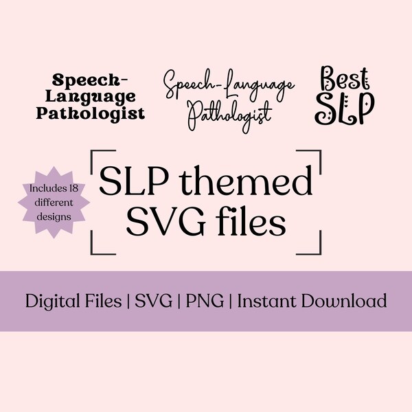 Slp Svg - Etsy