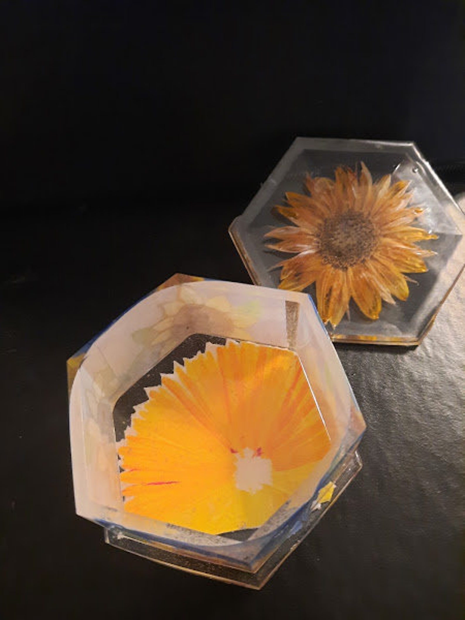 Preserved Sunflower Resin Boxes for Charity - Etsy Sweden