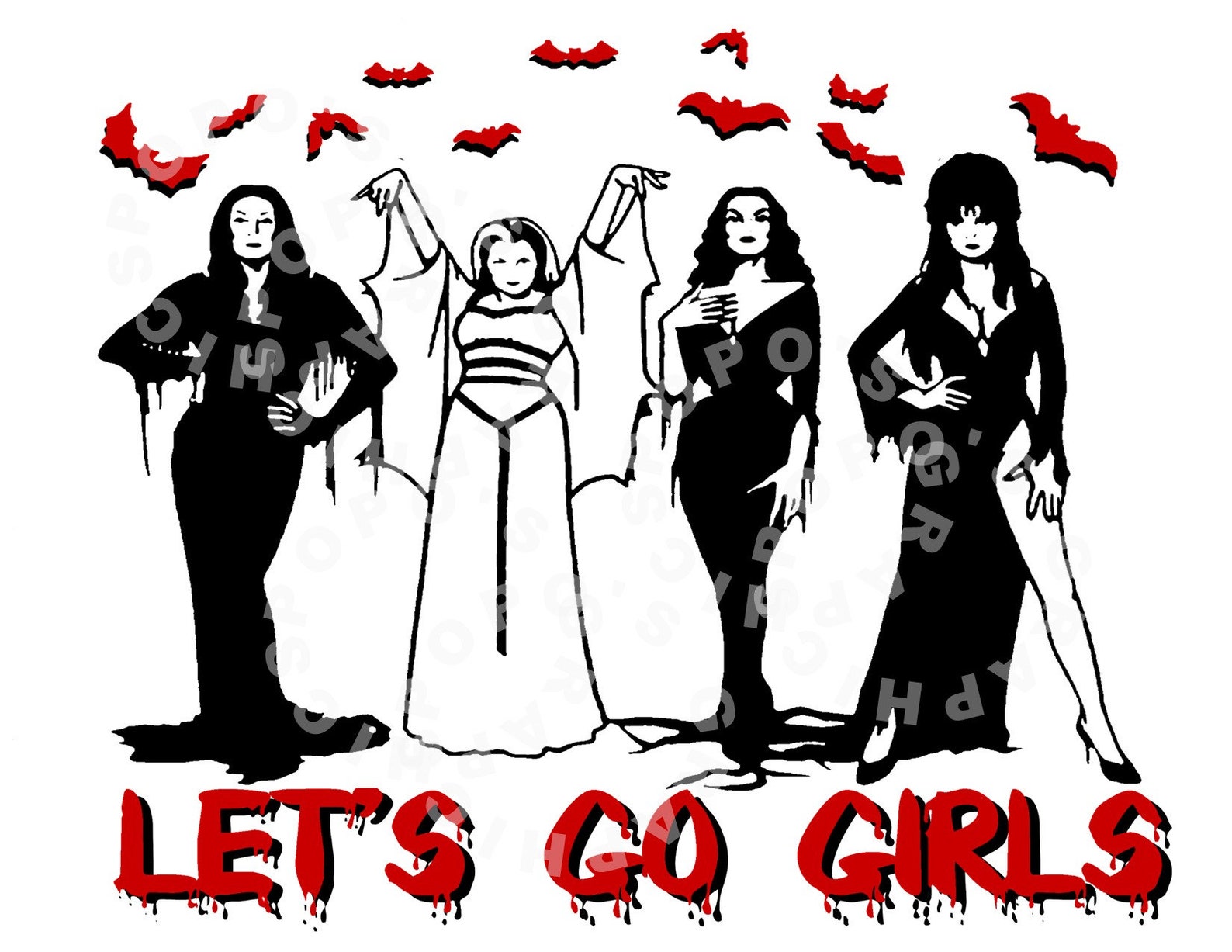 Horror Queens - LET'S GO GIRLS - Etsy