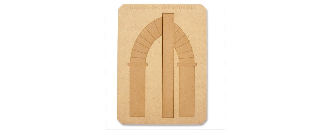 Wooden Optical Illusion Game, Gothic Arch Illusion - Etsy