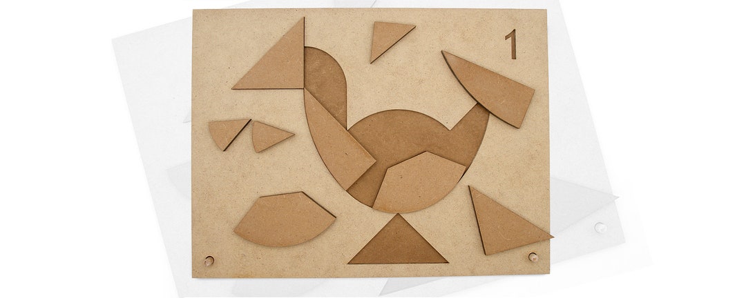 Wooden Game, Tangram Egg Included - Etsy