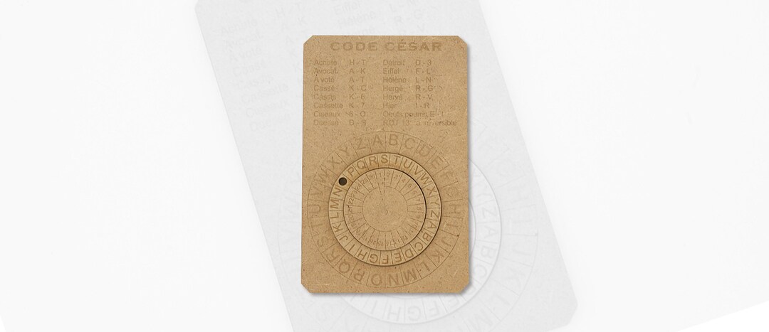 Wooden Secret Code Game, Caesar Code - Etsy