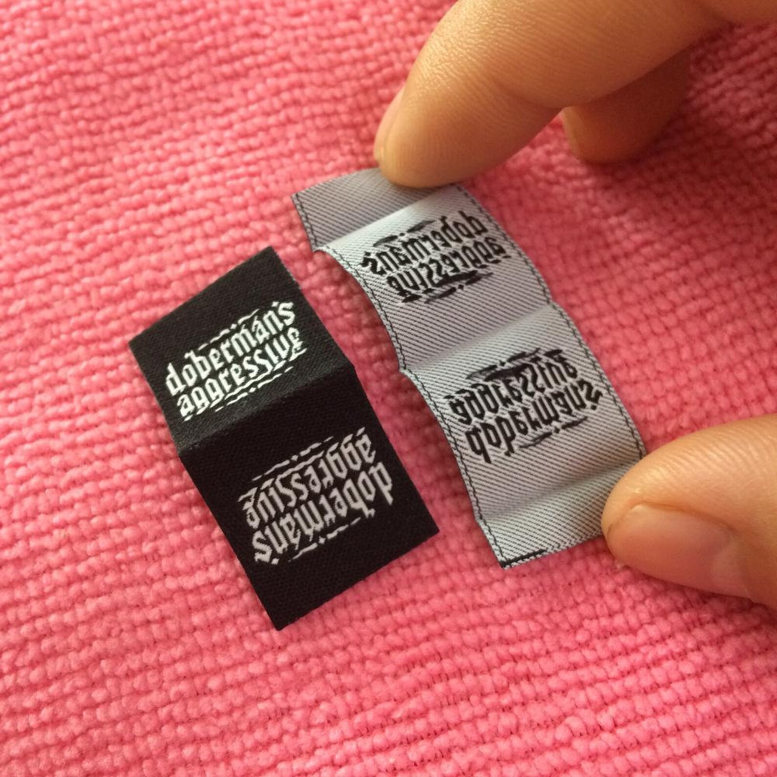 Customized Hem Labels High Density Woven Labels Satin | Etsy