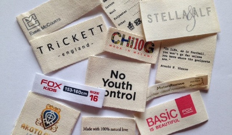 Printed Natural or Organic Cotton Label , Original Cotton Label ...