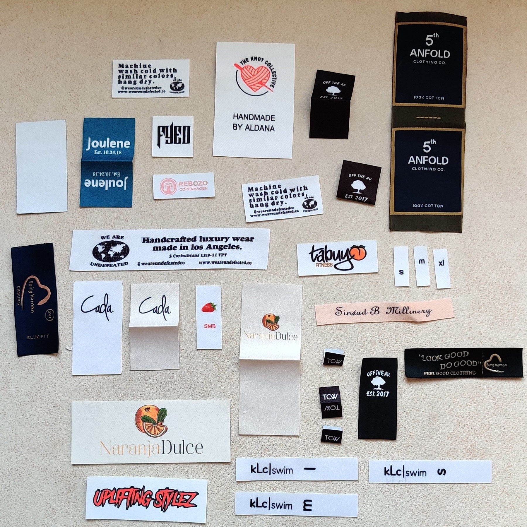 100-10000 Pcs of Customized Woven Damask Labels, Organic Cotton Labels ...