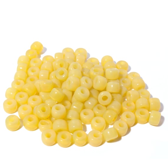 Yellow Forte Gemstone Beads 68 20 Beads 8mm X 6mm Lurex - Etsy