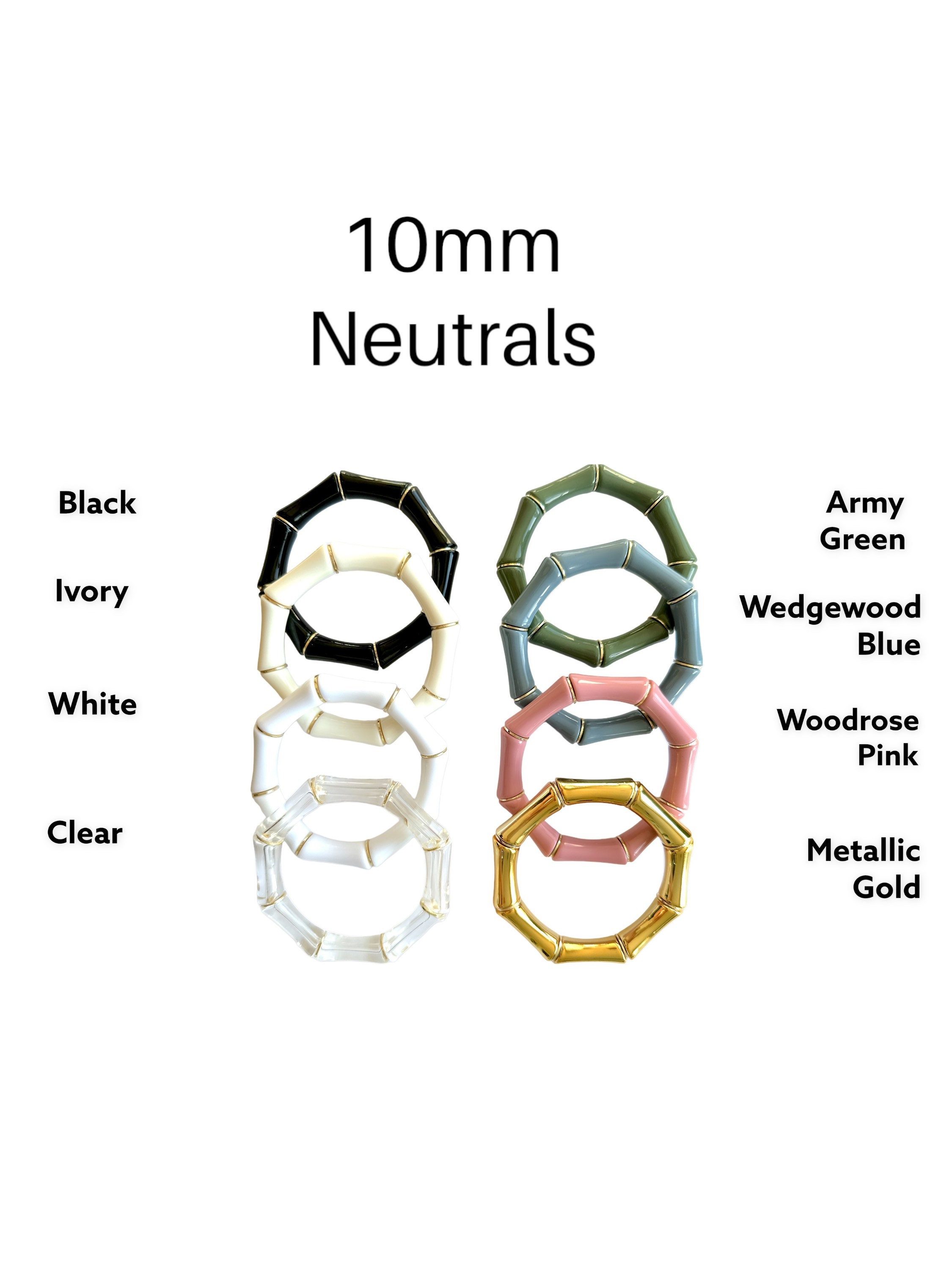 10mm Bamboo Shape Acrylic Tube Bamboo Beads Curved Tube - Etsy