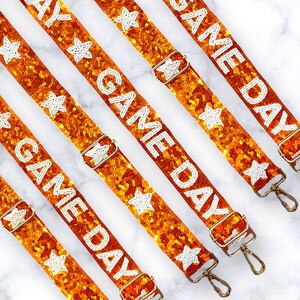 Handmade Beaded Game Day Strap: Navy, Stars, Adjustable - Etsy