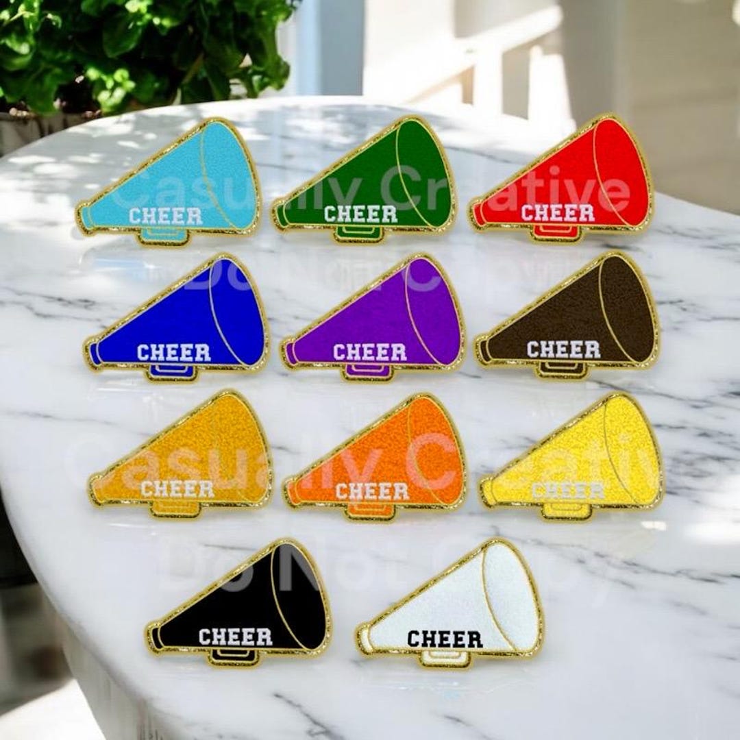 Cheer Patch - Trucker Hat Patch - Self Adhesive or Iron On- Comp Day ...