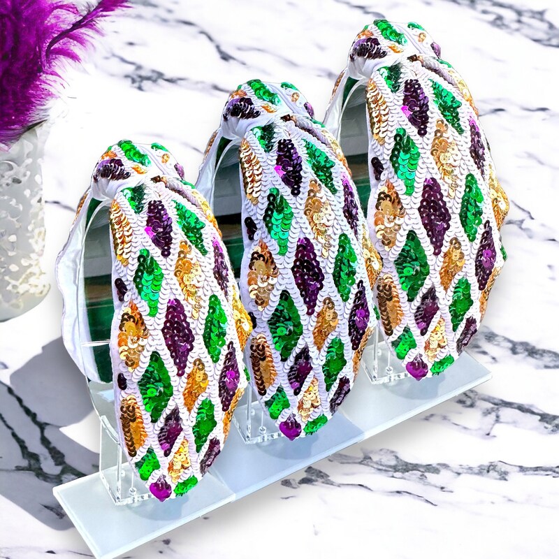 Mardi Gras Headband - Etsy