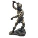 Norse God Thor Statue With Mjolnir - Viking Mythology Decor - Handmade ...
