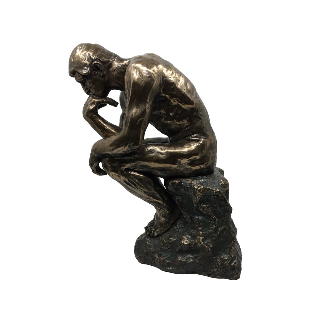 Bronze Finish the Thinker Statue – Rodin Sculpture, Handmade Art ...