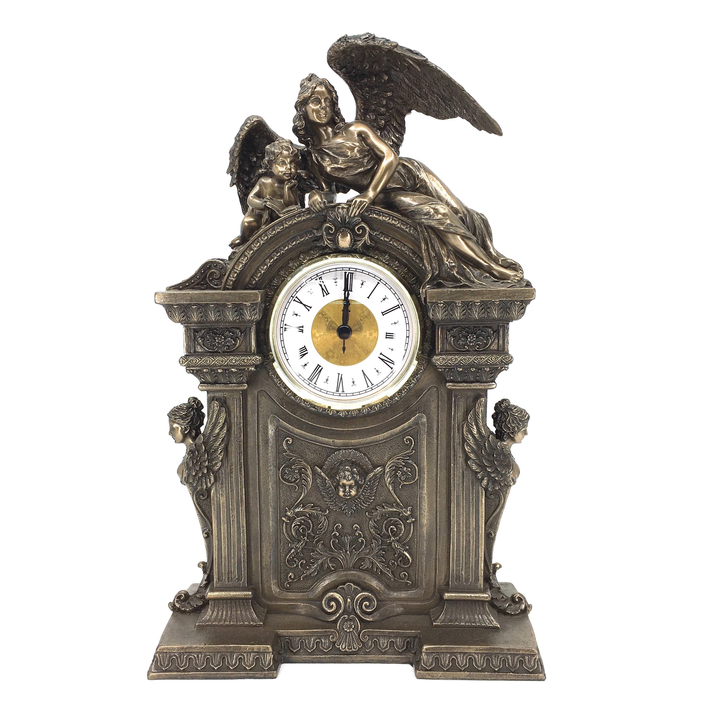 Baroque Style Clock With Angel Figure Desk and Shelf Clock - Etsy