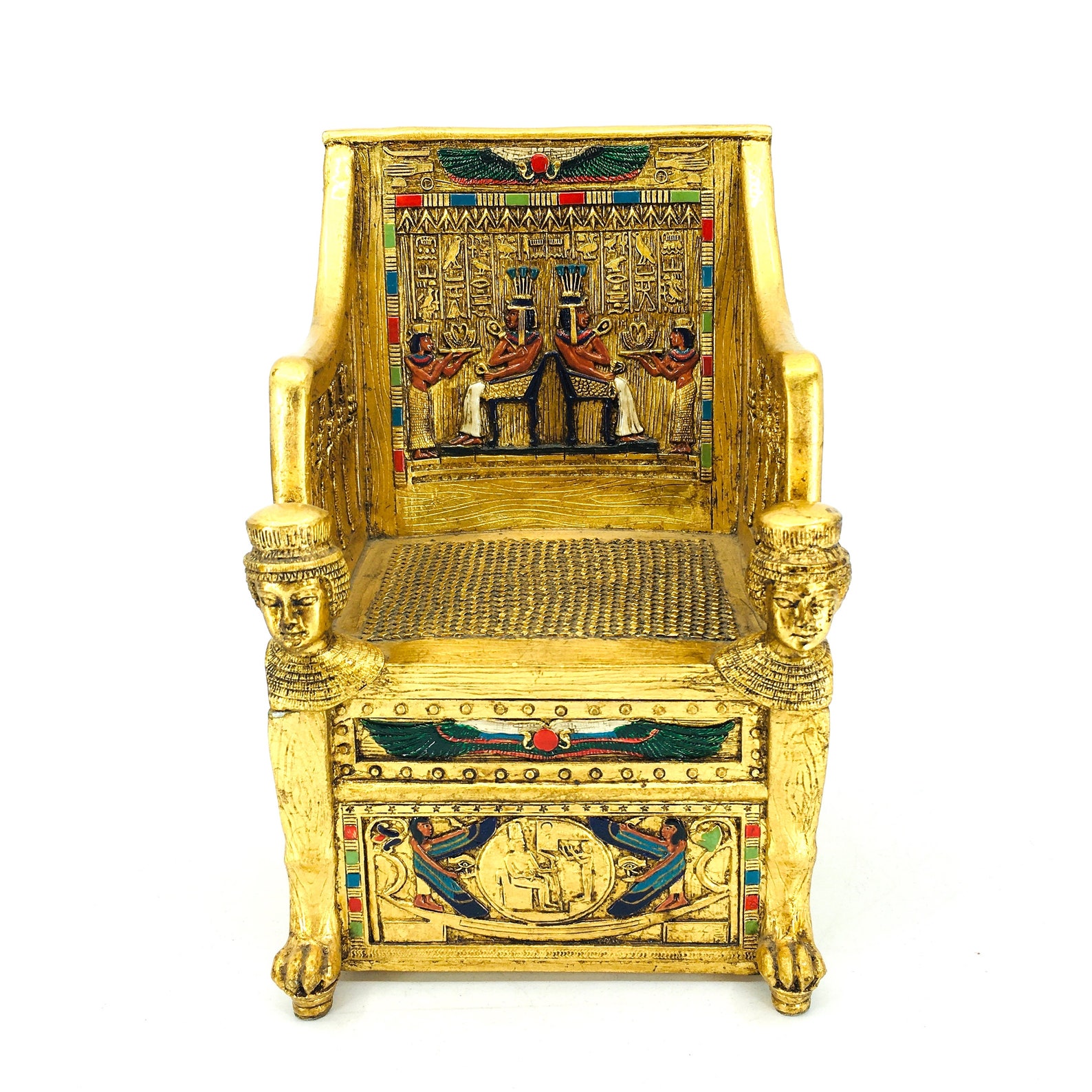 Throne of Princess Sitamun Jewelry Box | Ancient Egyptian Trinket Box ...