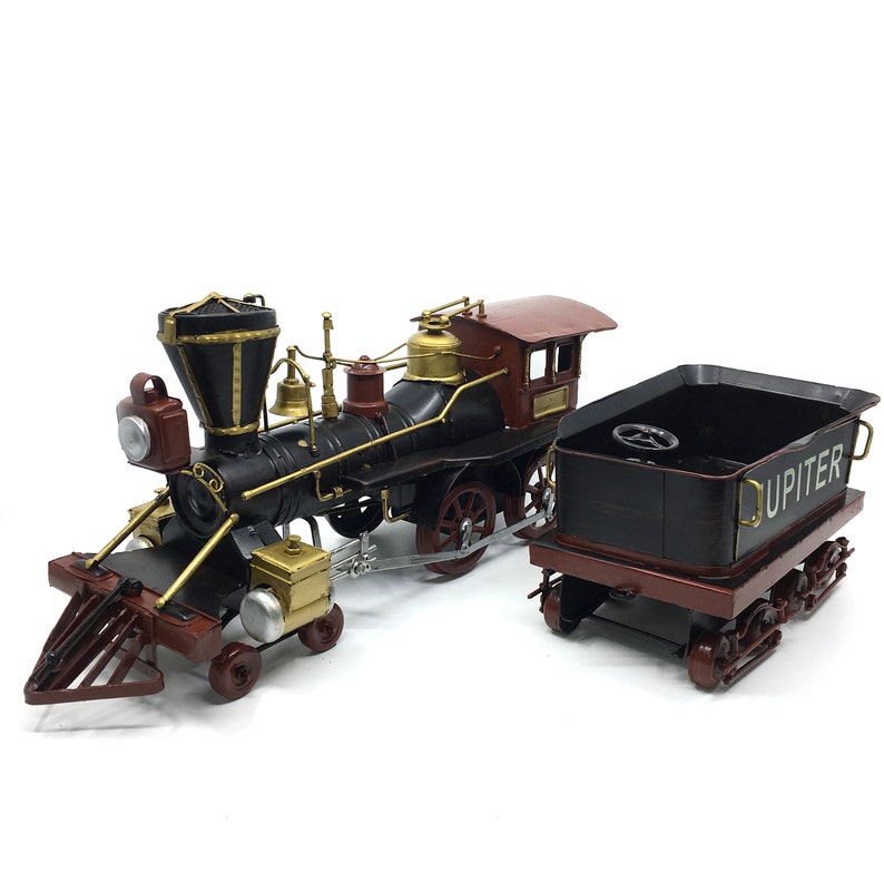 Handmade Metal Train Model | Vintage Locomotive Decor - Etsy