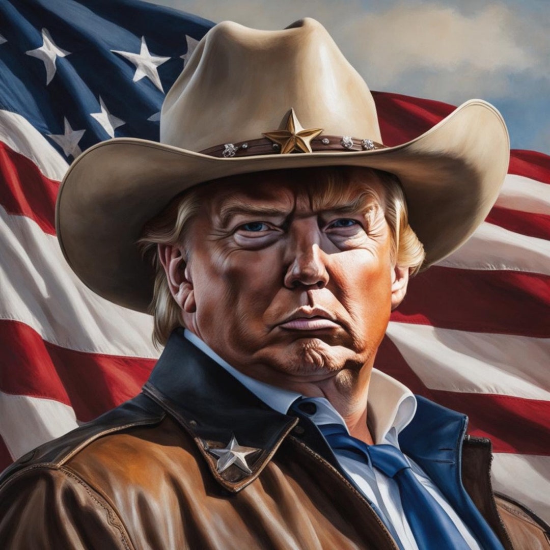 Donald Trump Portrait Digital Art Print Wall Art Digital Download ...