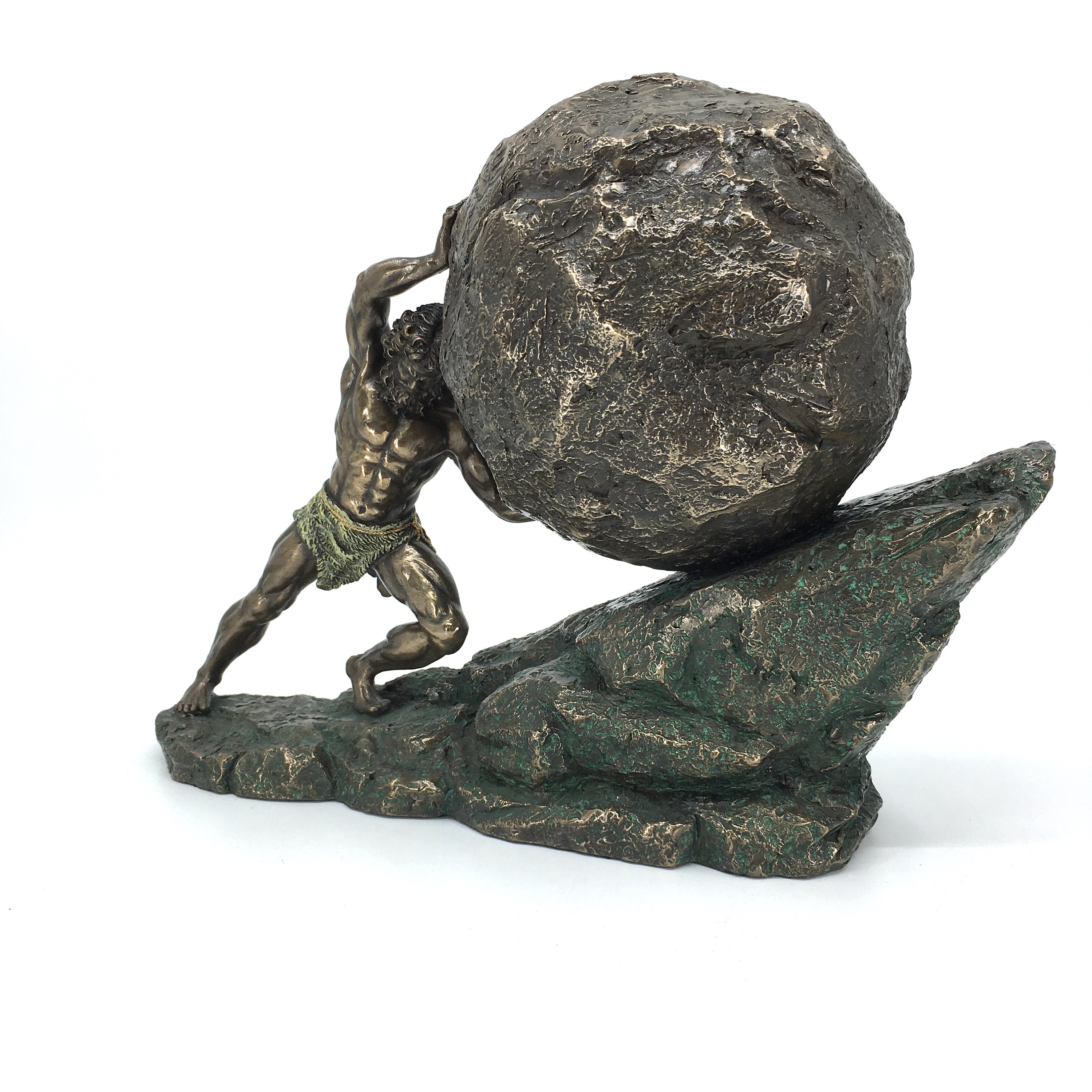 Bronze Finish Sisyphus Statue the Myth of Sisyphus Pagan - Etsy