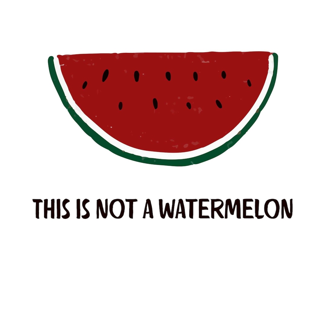 Watermelon Slice Palestine Protest T-shirt Design Digital Download ...