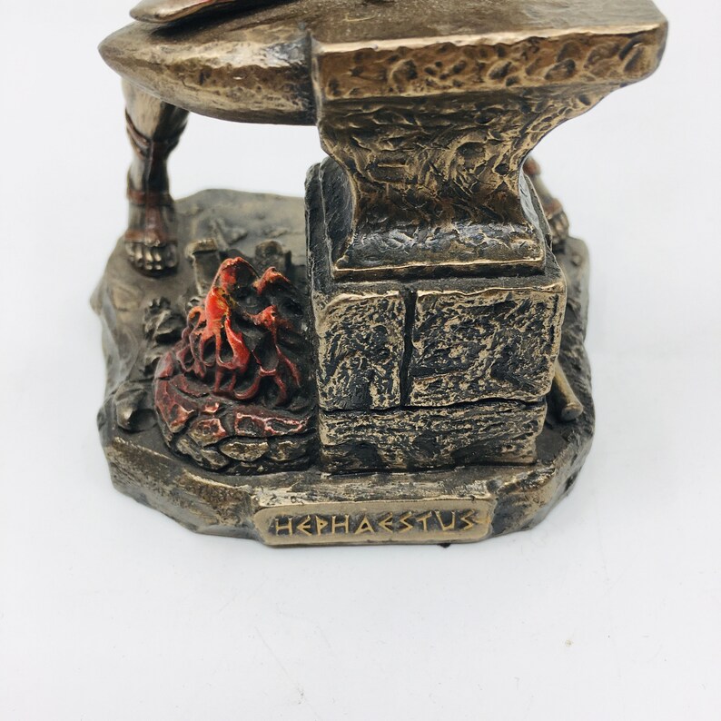 Hephaestus Statue – Greek God of Blacksmiths & Fire, Handmade Mythology ...