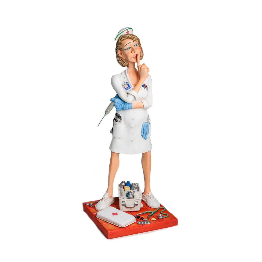 Comic Art Nurse Figurine Nurse Statue Nurse Practitioner Gifts Nurse ...