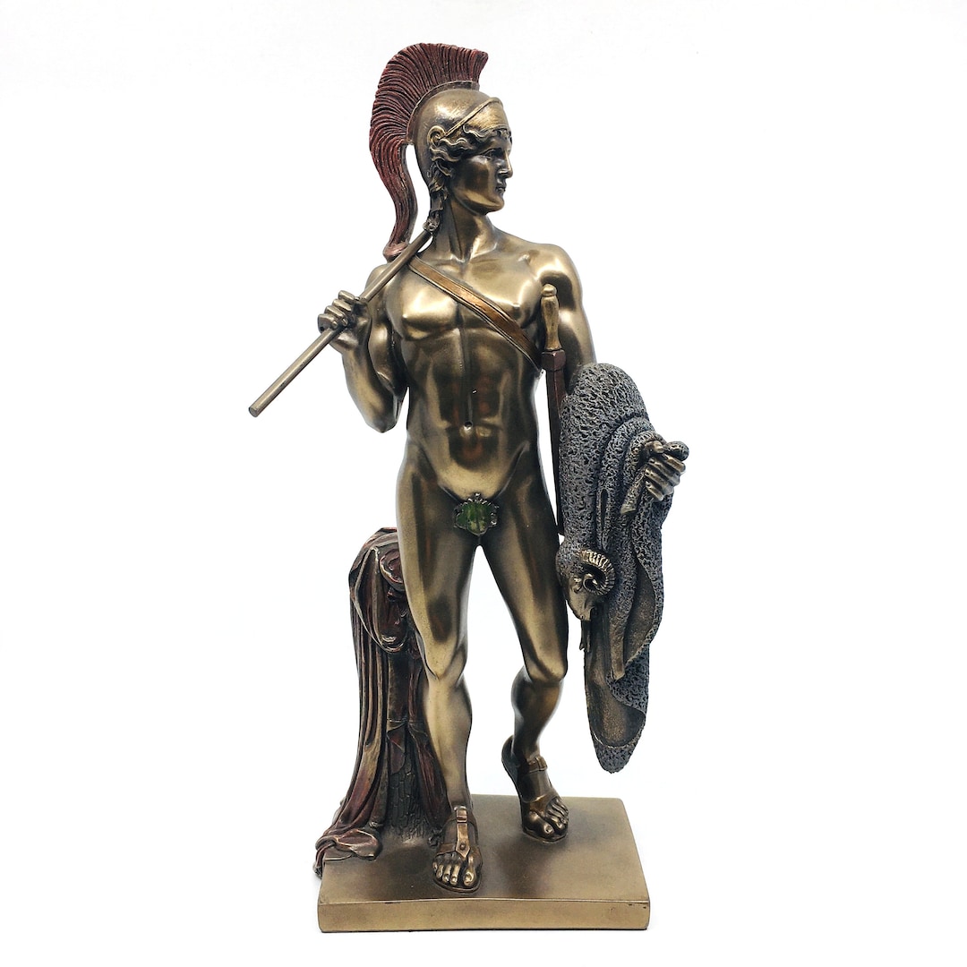 Jason With the Golden Fleece Statue – Hand-painted Greek Mythology ...