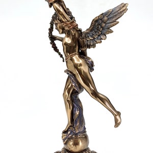 Handcrafted Roman Mythology Candle Holders – Diana & Cupid Statues ...