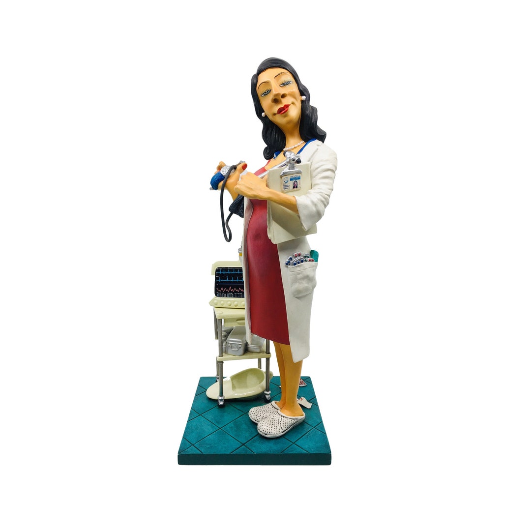 Funny Female Doctor Statue – Handmade Medical Student Gift, Doctor ...