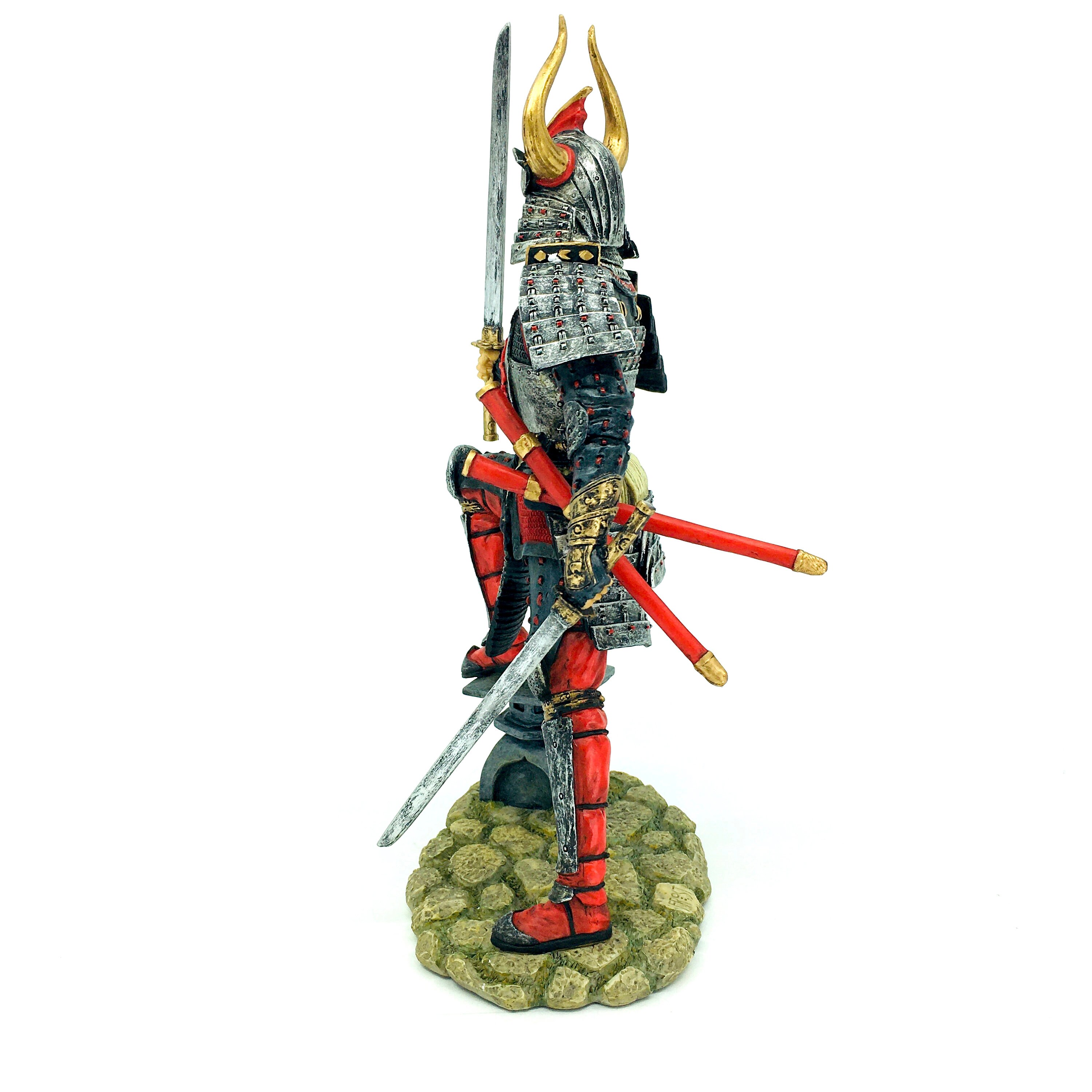 Hand-painted Samurai Statue | Cold Cast Resin Warrior Figurine - Etsy