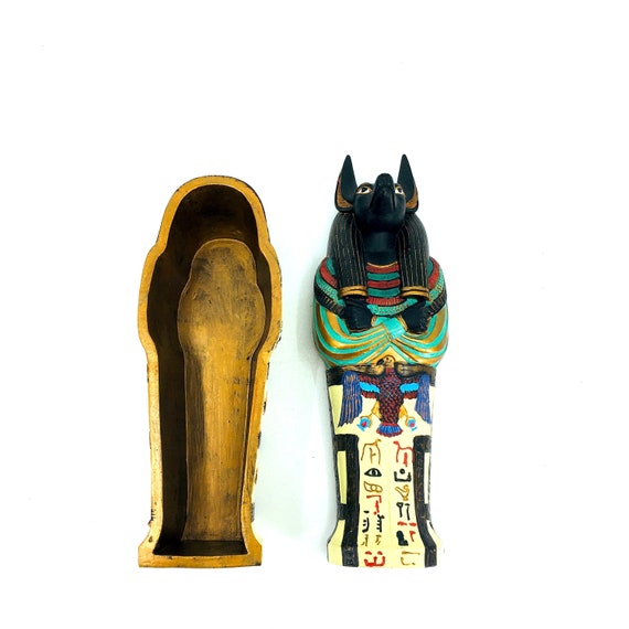 Anubis Coffin Jewelry Box | Ancient Egyptian God | Go… - Gem