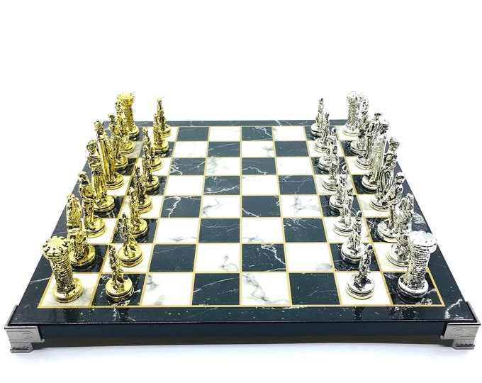 Medieval British Army Metal Chess Set Chess Set Chess Table - Etsy