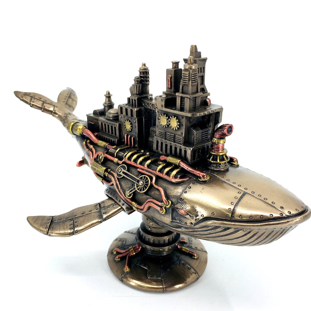 Steampunk 52 Hertz Whale Statue | Galactic Sci-fi Decor - Etsy