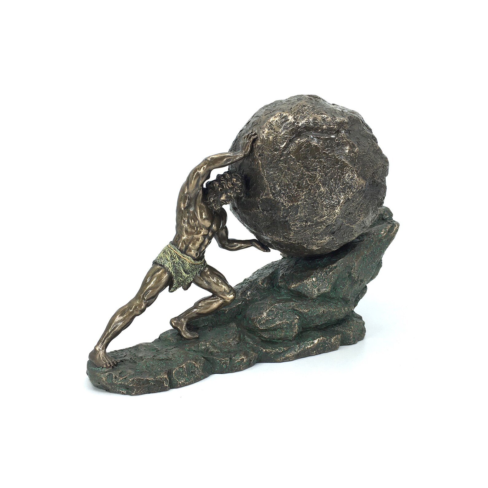 Bronze Finish Sisyphus Statue the Myth of Sisyphus Pagan - Etsy