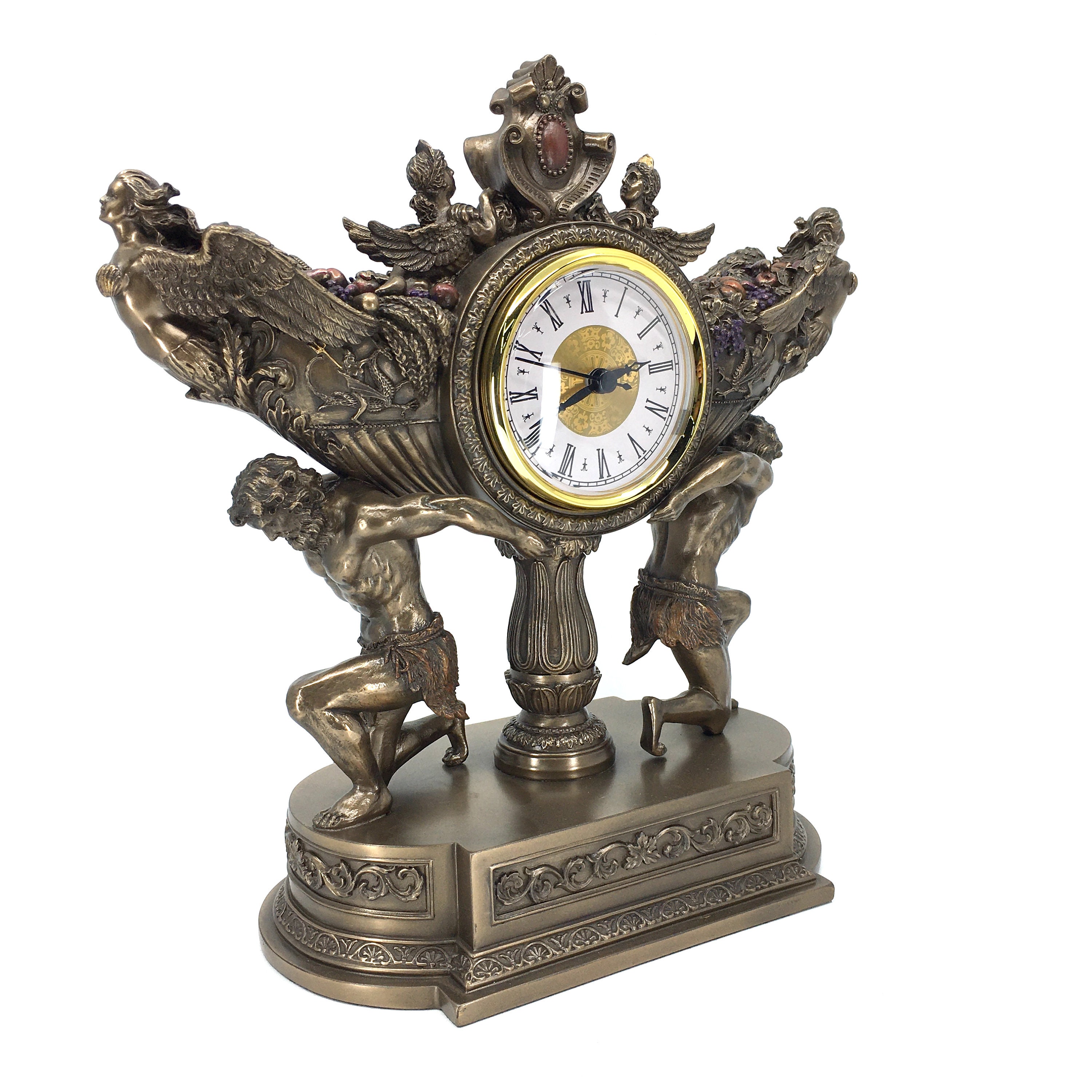 Atlas Clock - Greek Mythology Decor - Decorative Table and Desk Clock ...