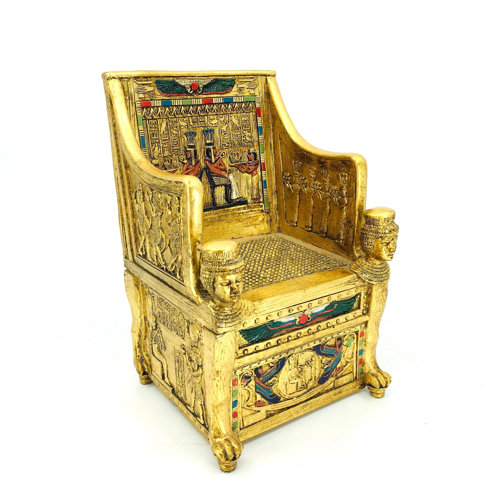 Throne of Princess Sitamun Jewelry Box | Ancient Egyptian Trinket Box ...