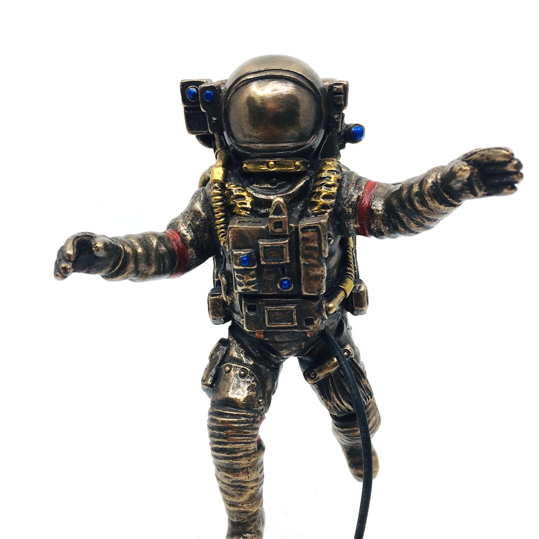 Astronaut Figurine – Floating Space Decor, Handmade Desk Ornament ...
