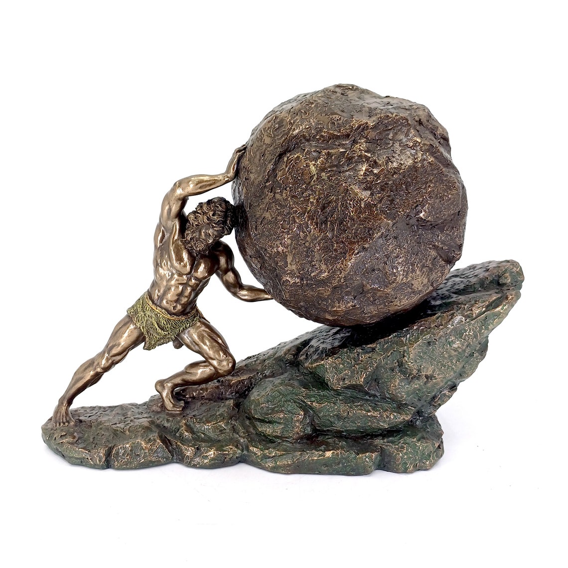 Bronze Finish Sisyphus Statue | the Myth of Sisyphus | Pagan Statue - Etsy