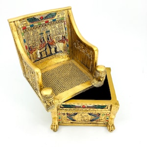 Throne of Princess Sitamun Jewelry Box | Ancient Egyptian Trinket Box ...