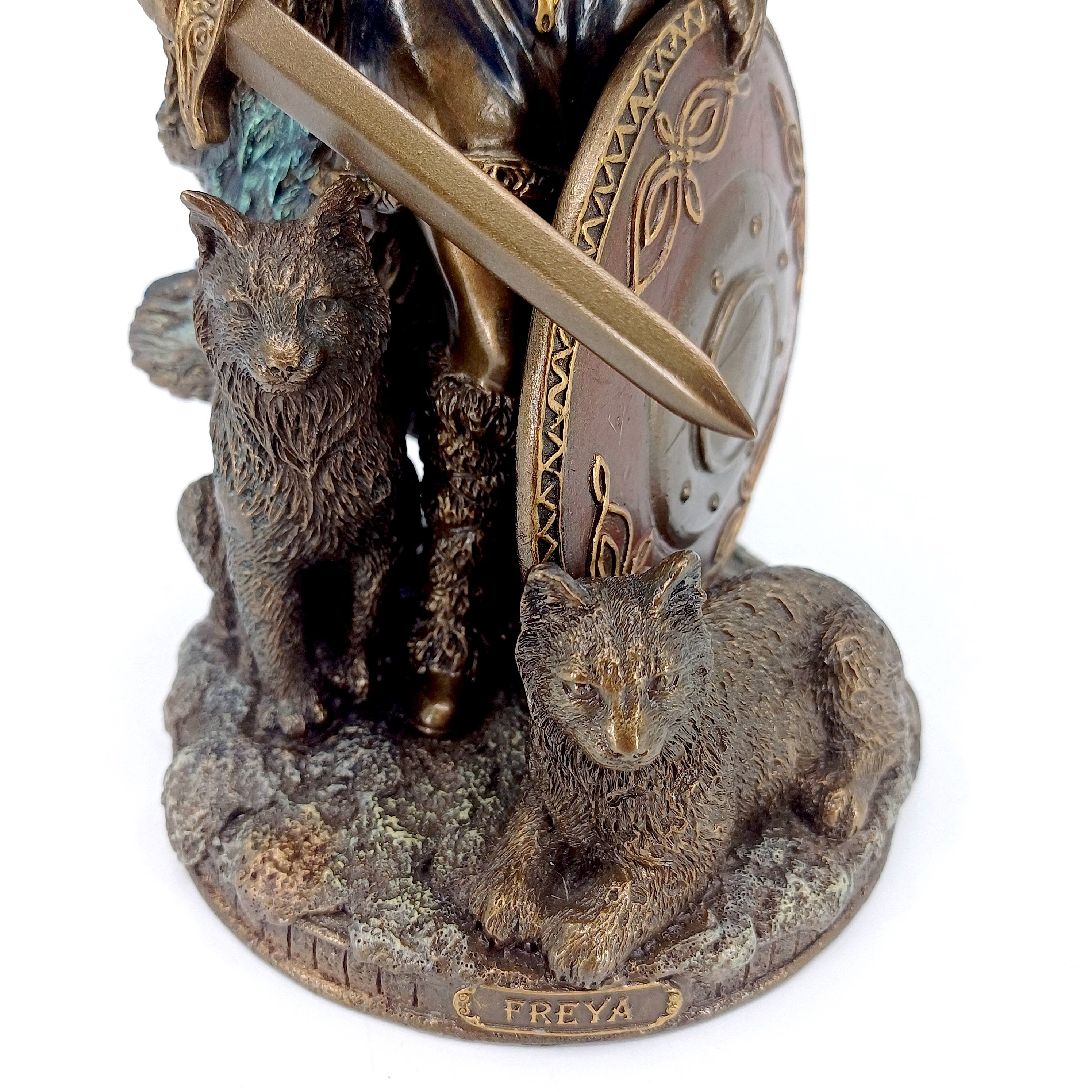 Freya Statue – Norse Goddess of Love, Beauty & War, Handmade Viking ...