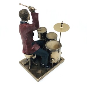 Male Jazz Drummer Statue | Jazz Music Decor | Musician Gift - Etsy