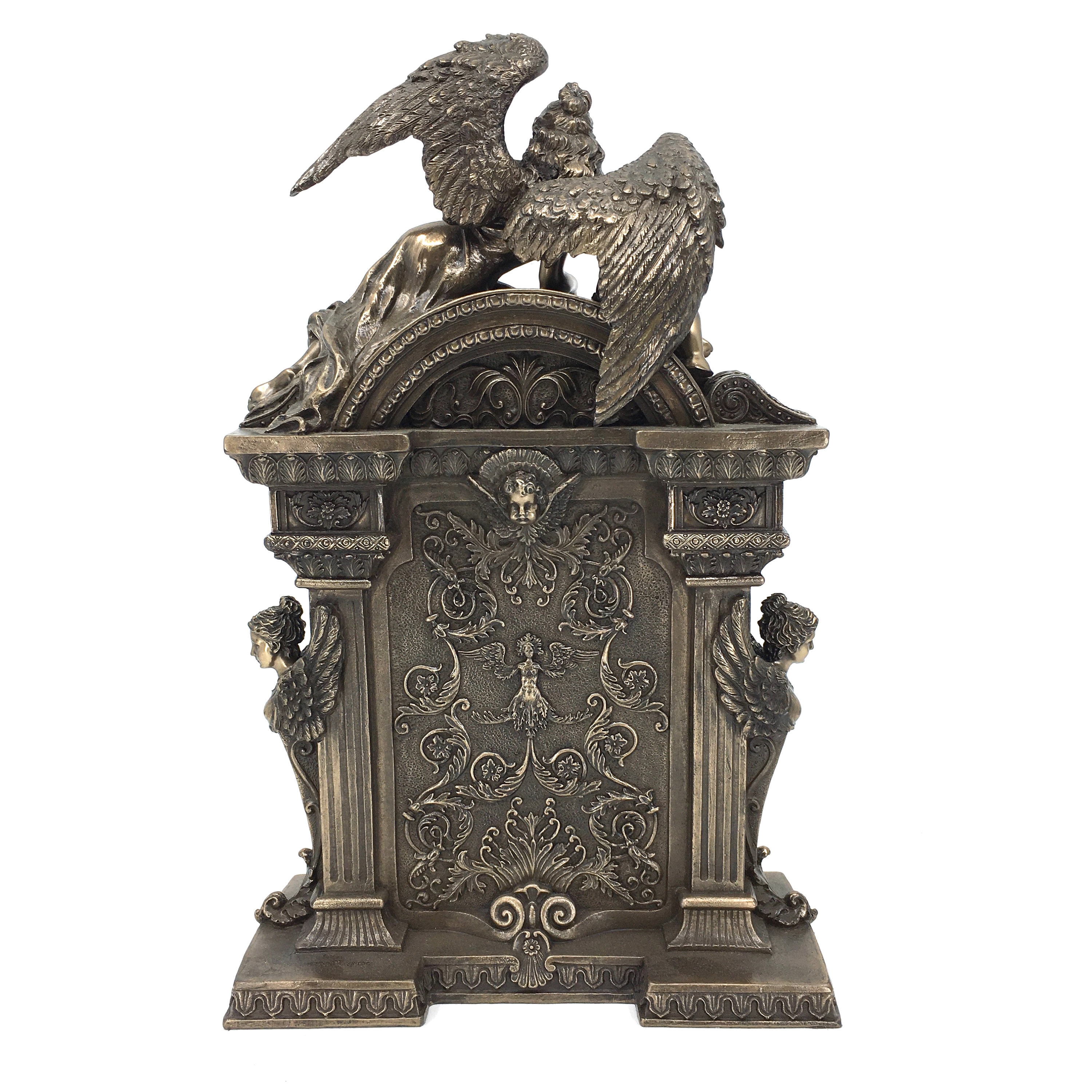 Baroque Style Clock With Angel Figure Desk and Shelf Clock - Etsy