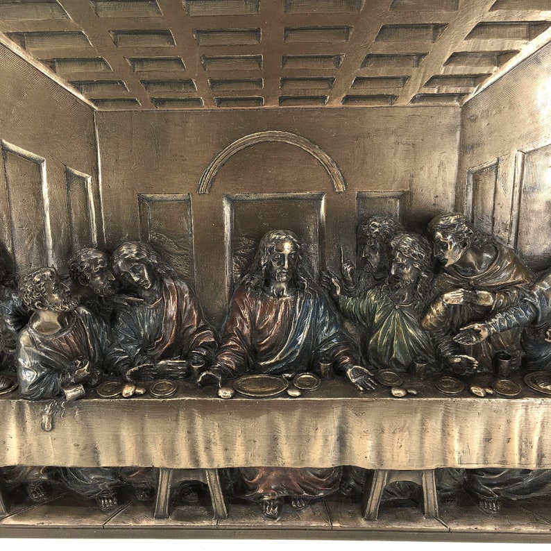 The Last Supper Wall Plaque Last Supper Wall Art Last - Etsy