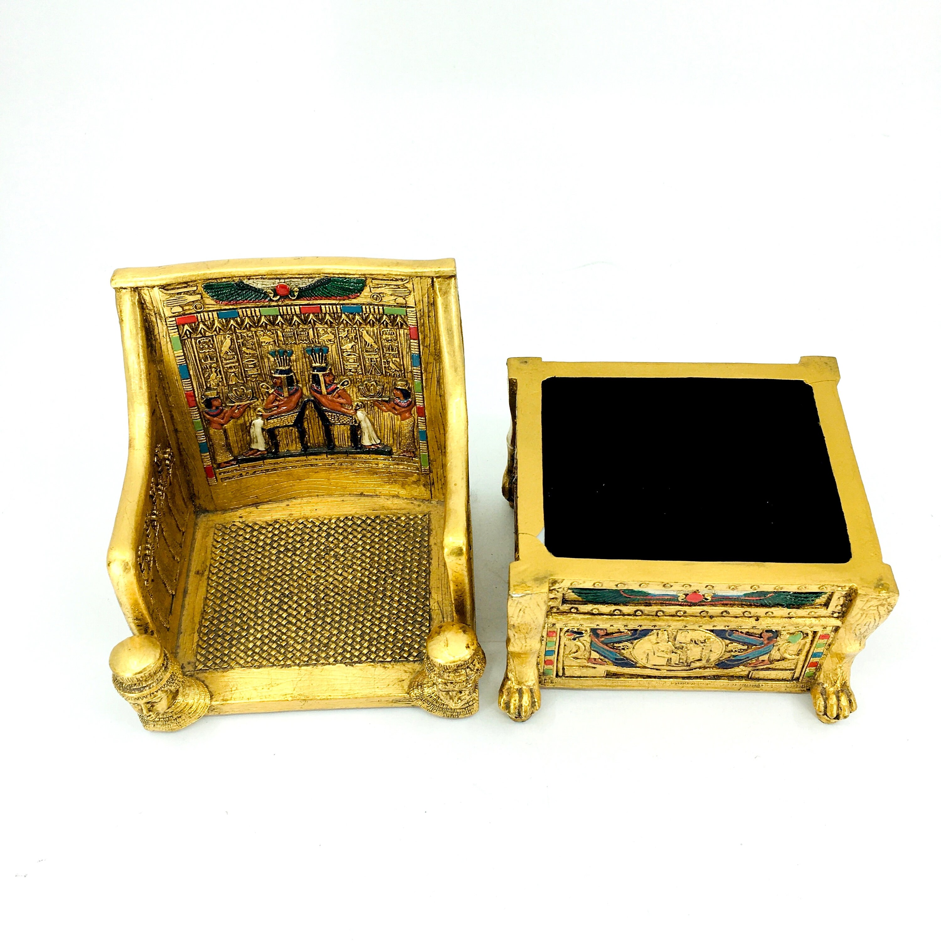 Throne of Princess Sitamun Jewelry Box | Ancient Egyptian Trinket Box ...