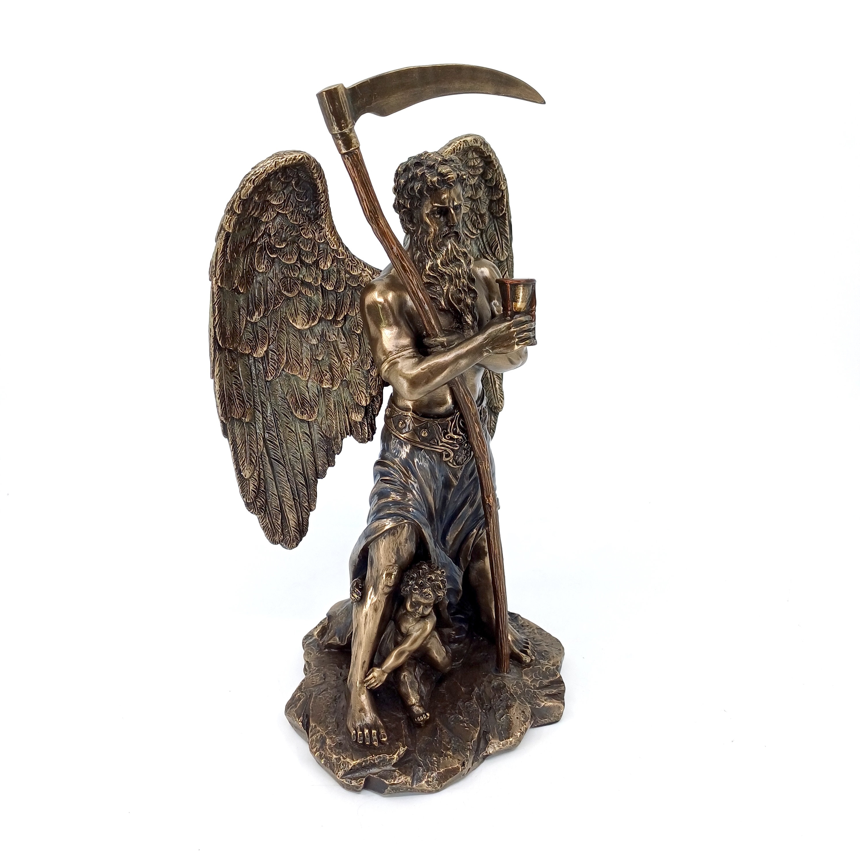 Chronos Statue – Greek Titan of Time, Handmade Mythology Sculpture ...