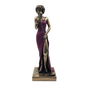 Black Female Jazz Singer Statue – Handmade Blues Figurine, Vintage ...